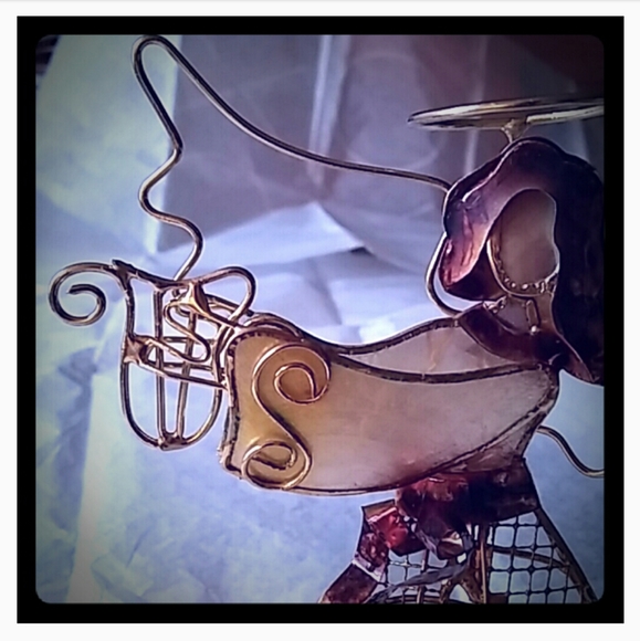 Vintage | Holiday | Vintage Metal Work Angel Figurine | Poshmark